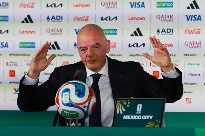Soccer 'Chill, relax': Infantino defends FIFA over World Cup visa issues