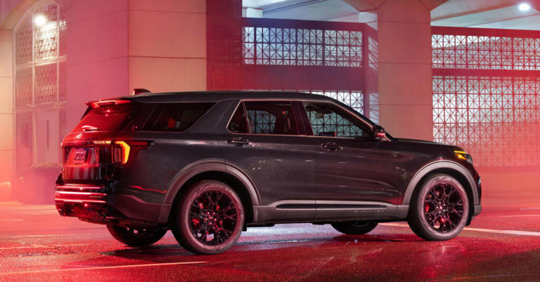 Ford’s new Explorer ST sinister package is like a vampire with rubber fangs