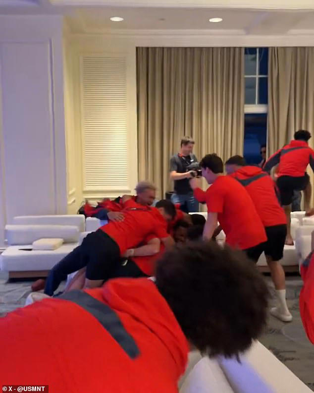 Your turn next? USA's World Cup stars wildly celebrate Knicks' NBA ...