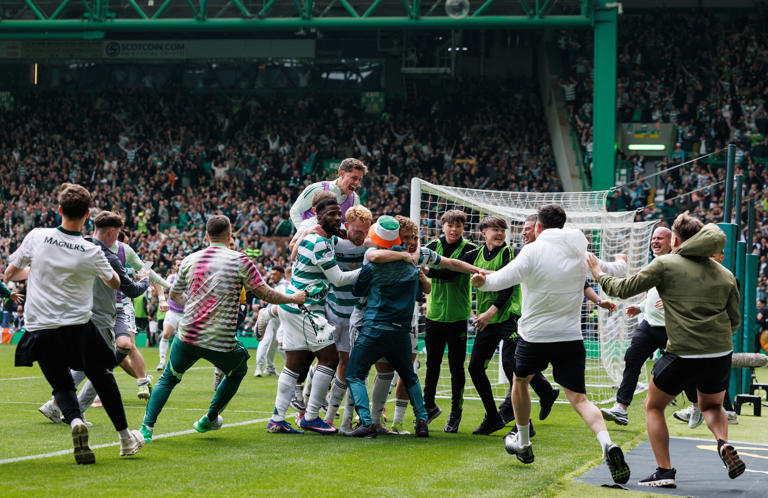 Celtic hit with stadium sanction and fine after Hearts pitch invasion ...