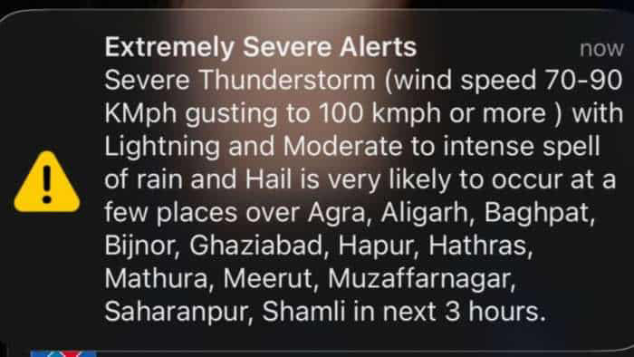 Received emergency mobile alert? Centre sounds weather warning—select ...