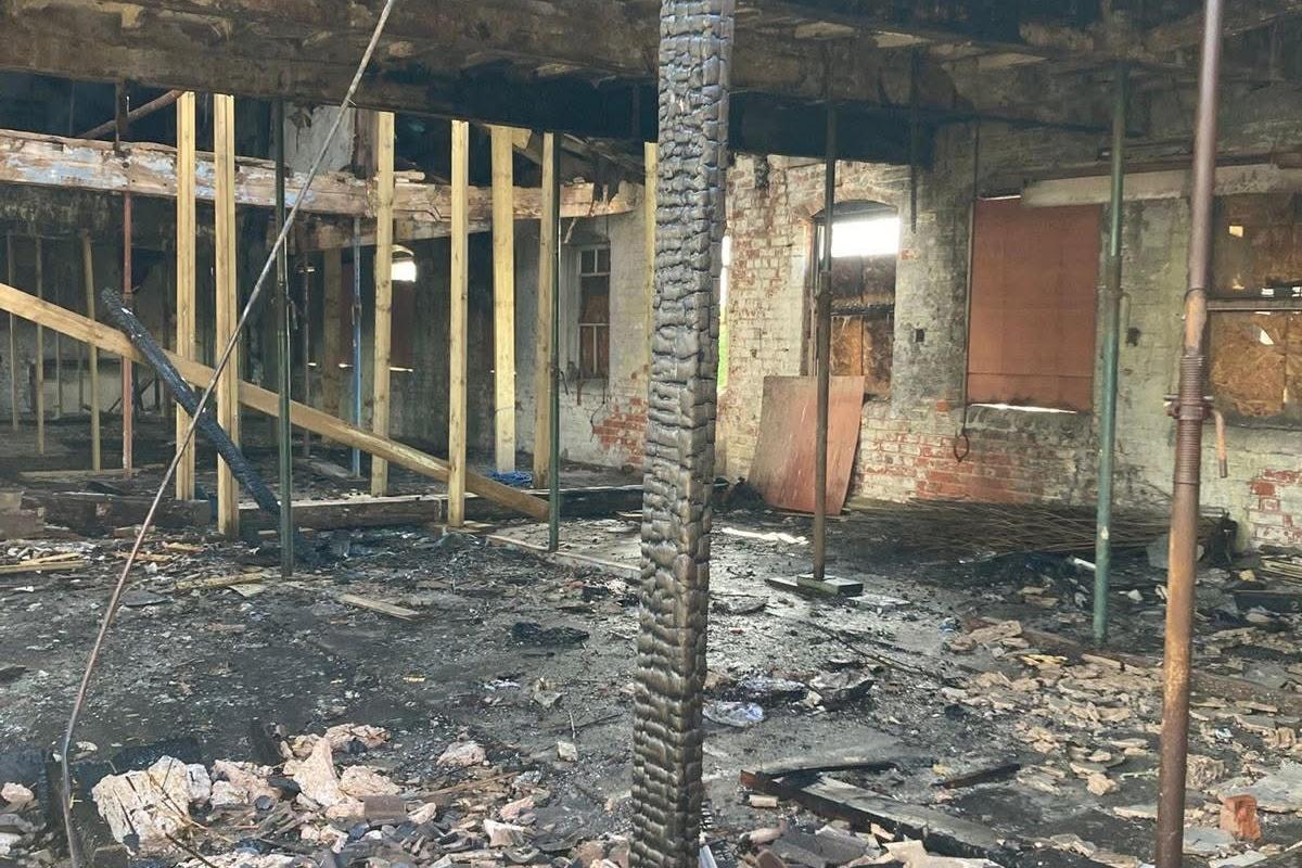 Photos show damage caused by blaze that ripped through derelict ...