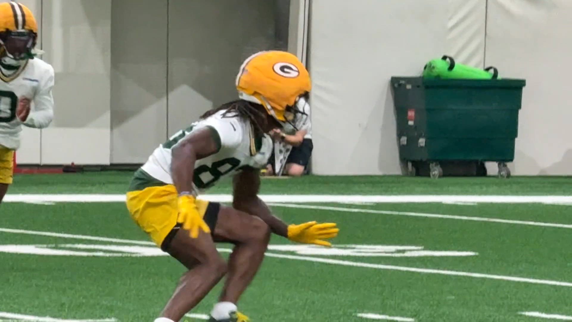 Packers WRs Matthew Golden, Savion Williams in slow-mo