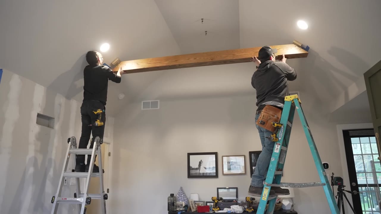 This viral fireplace build nearly sent me off the ladder