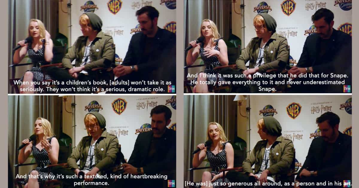 The Harry Potter cast shares their favorite Alan Rickman moments