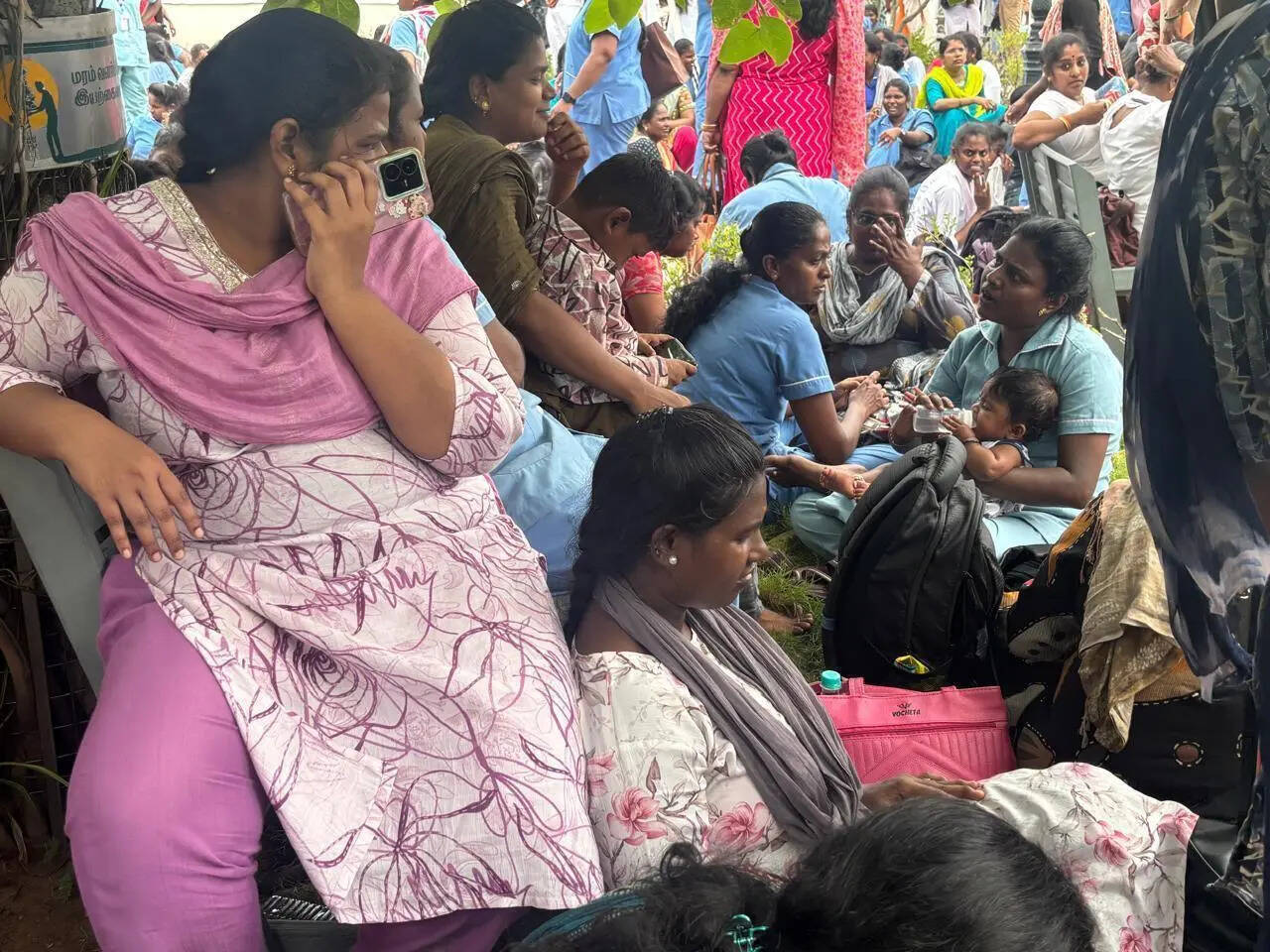 NUHM nurses, doctors protest over pending salaries in Chennai