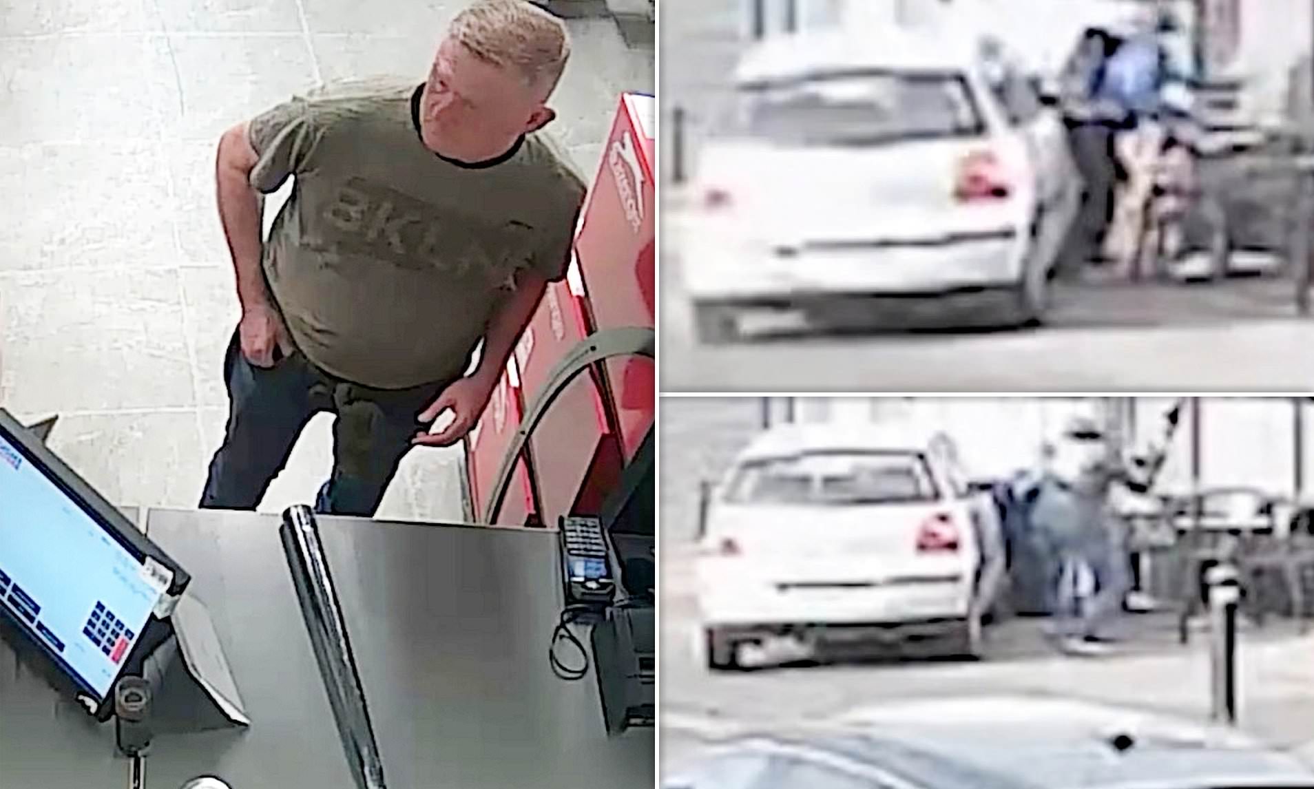 Moment 'dangerous' man runs over woman he was 'obsessed with' before ...