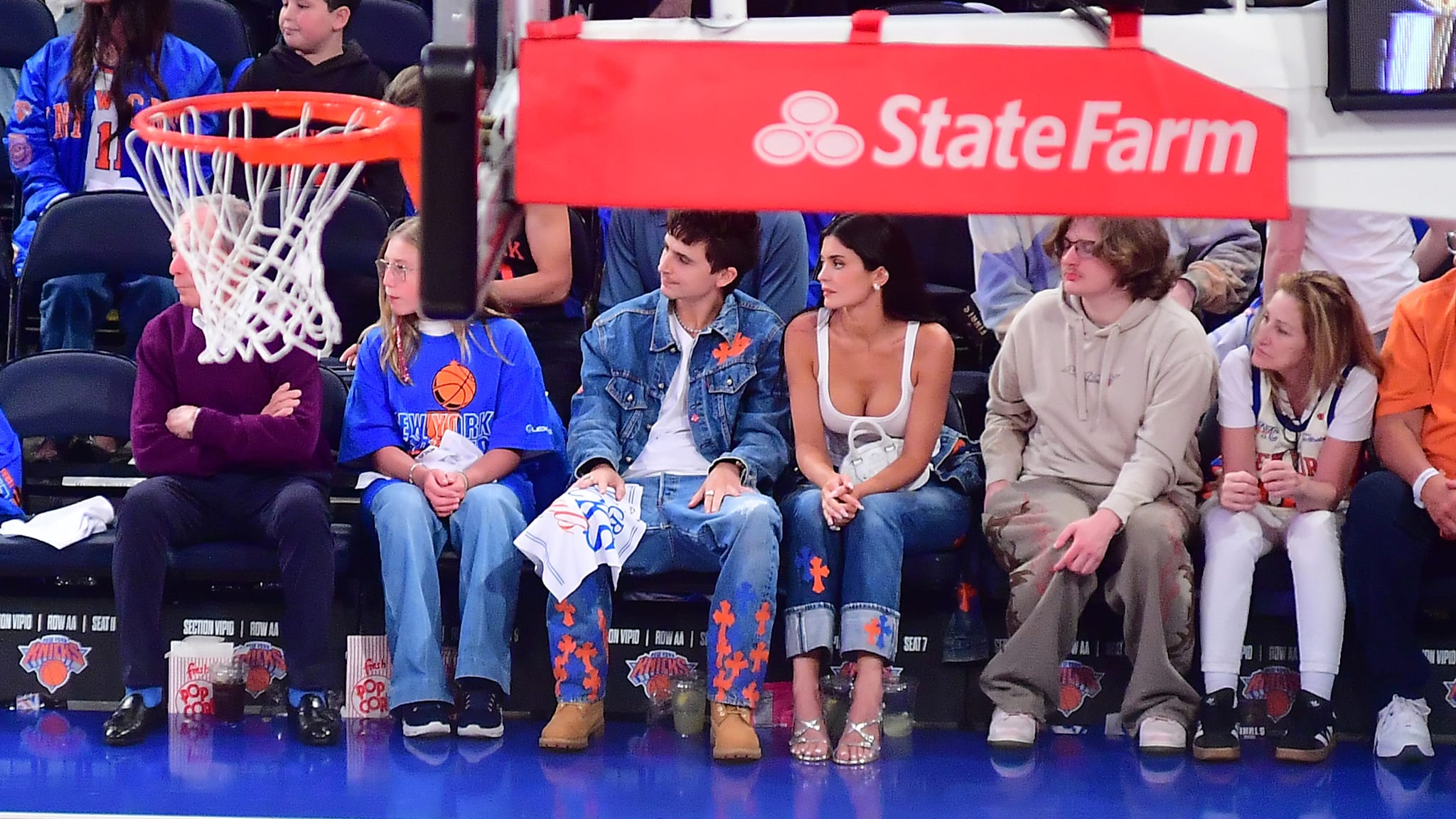 Timothée Chalamet and Kylie Jenner wore matching custom Chrome Hearts ...
