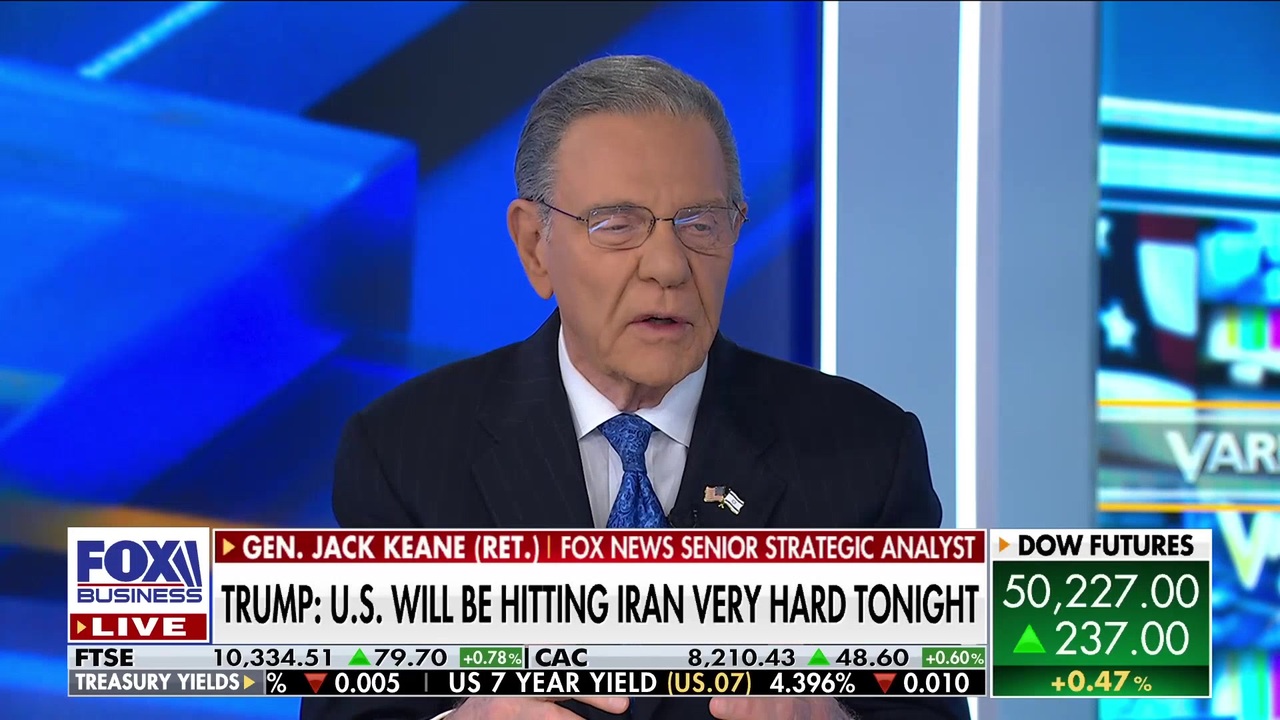 Gen. Keane backs President Donald Trump's Iran warning, says US should ...
