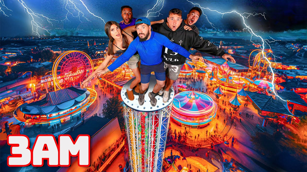 Overnight in an amusement park: Last to leave the roller coaster wins ...