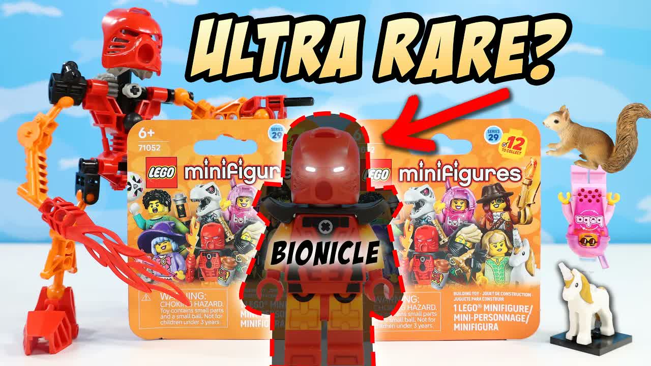 Lego minifigures series 29 hunt! 🛡️ Found the ultra rare Bionicle fan!