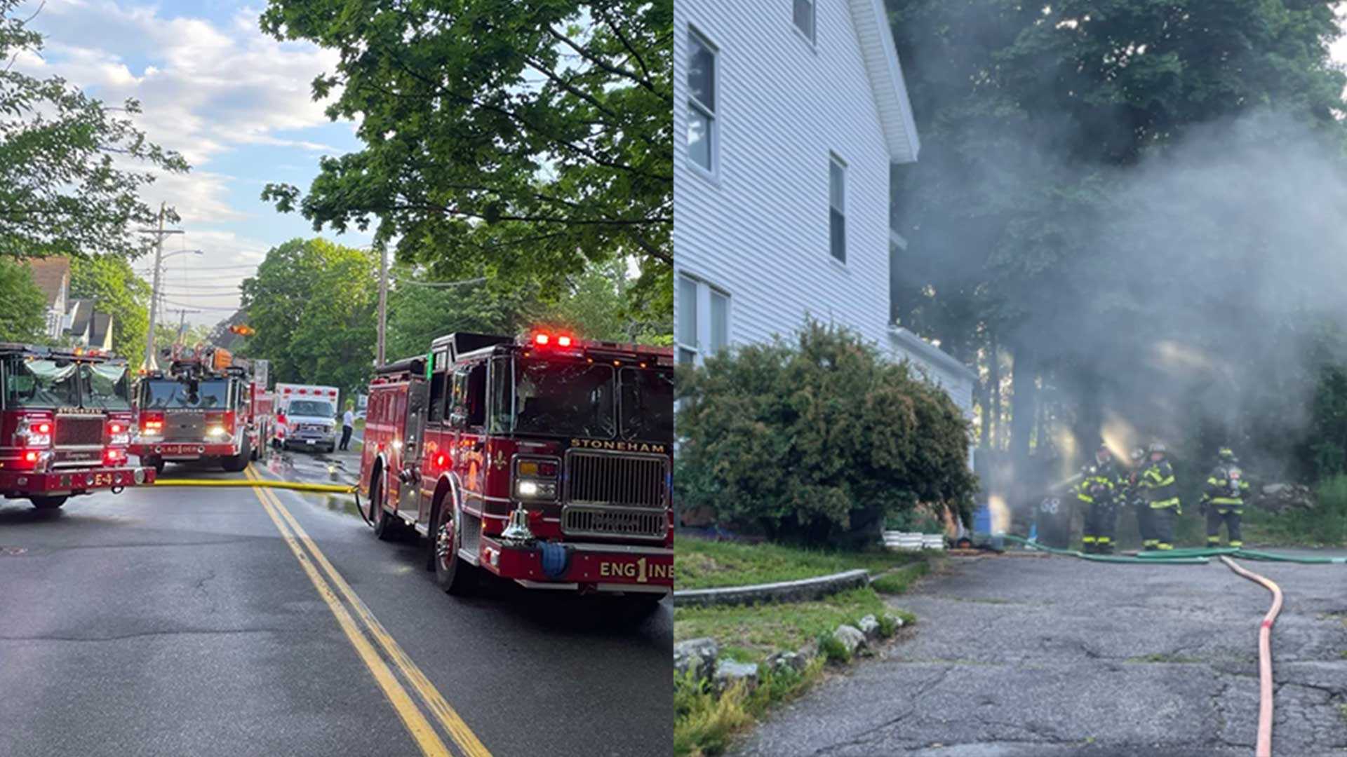 Stoneham 2-family home fire starts in basement