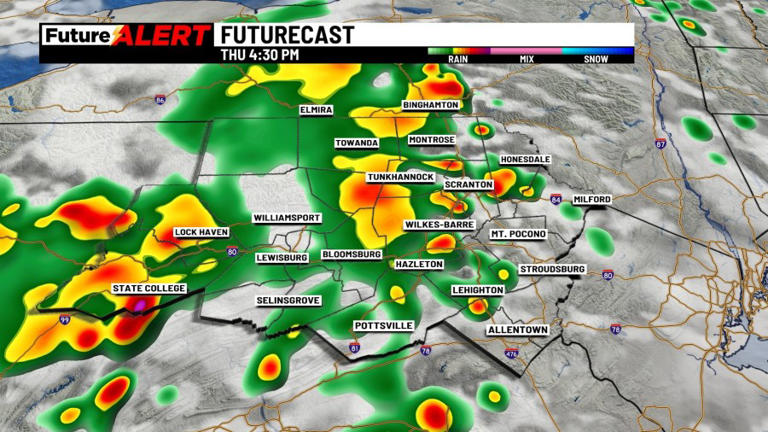 Severe thunderstorm warnings issued for NEPA