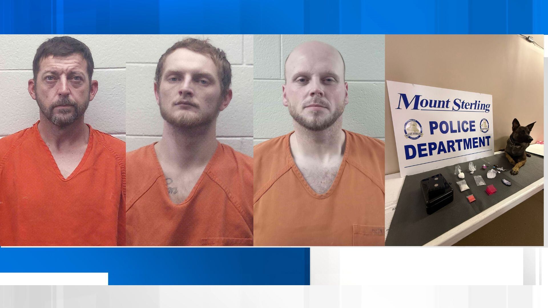 Mt. Sterling Police Department makes several arrests for drug trafficking
