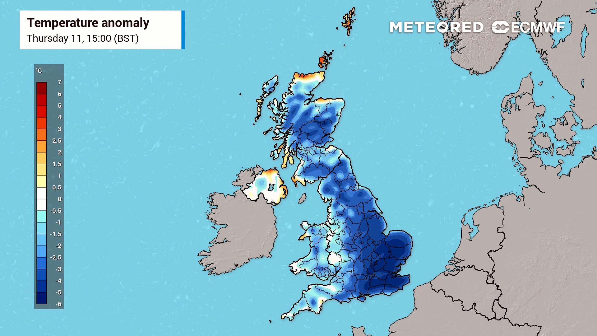 Temperature anomalies UK June 2026