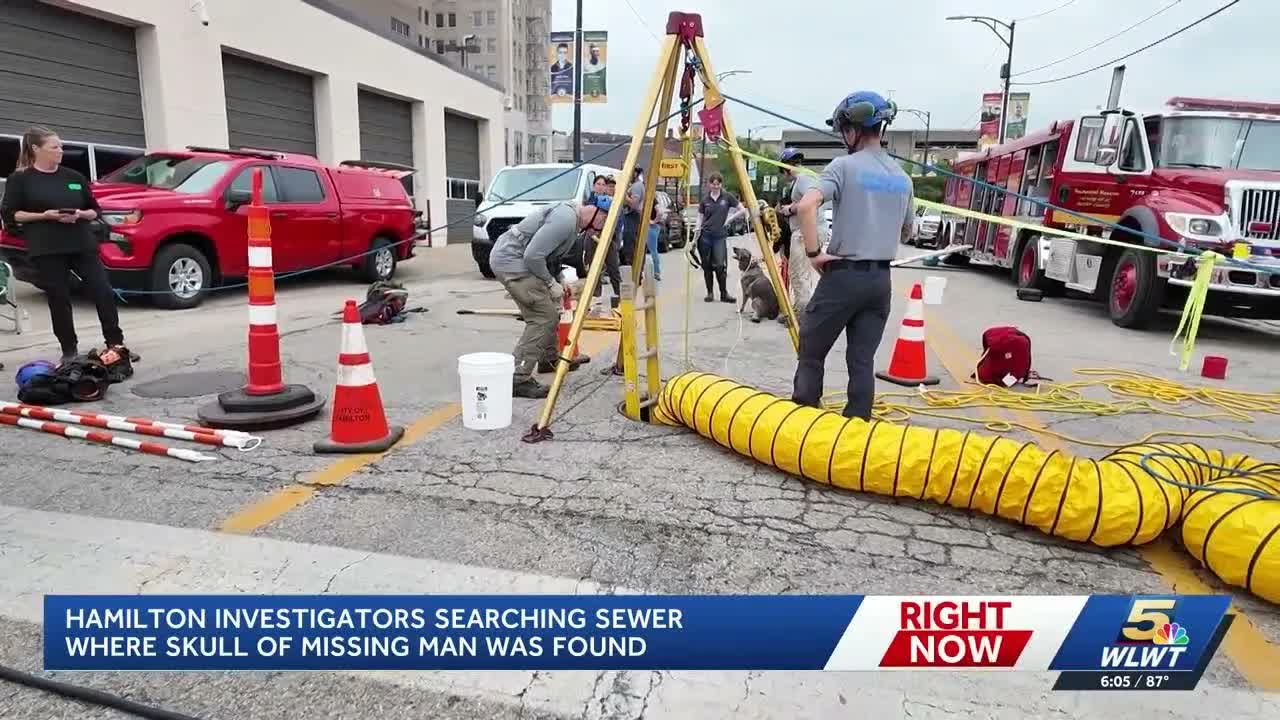 Multiple agencies search Hamilton sewer where skull of missing man was ...