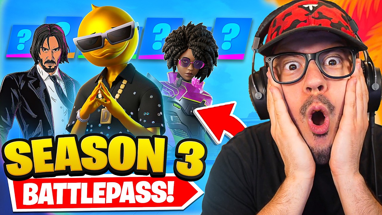 New season 3 battle pass in Fortnite (Runners)