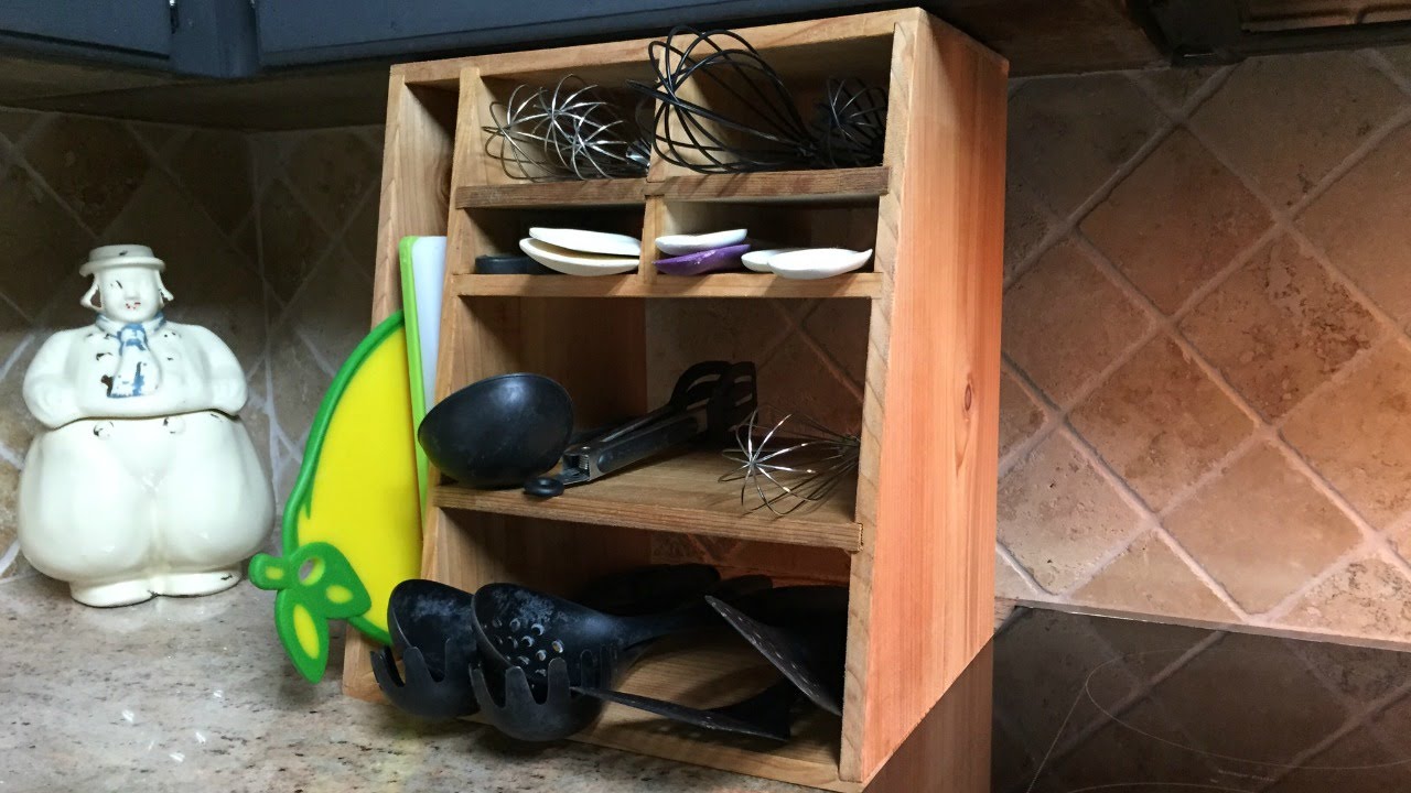 How to build a kitchen utensil holder (step-by-step)