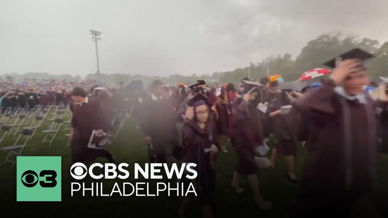 Storms roll in, disrupt high school graduation ceremony in Pennsylvania