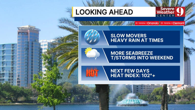 Slow-moving showers will bring heavy rain, lightning to parts of ...