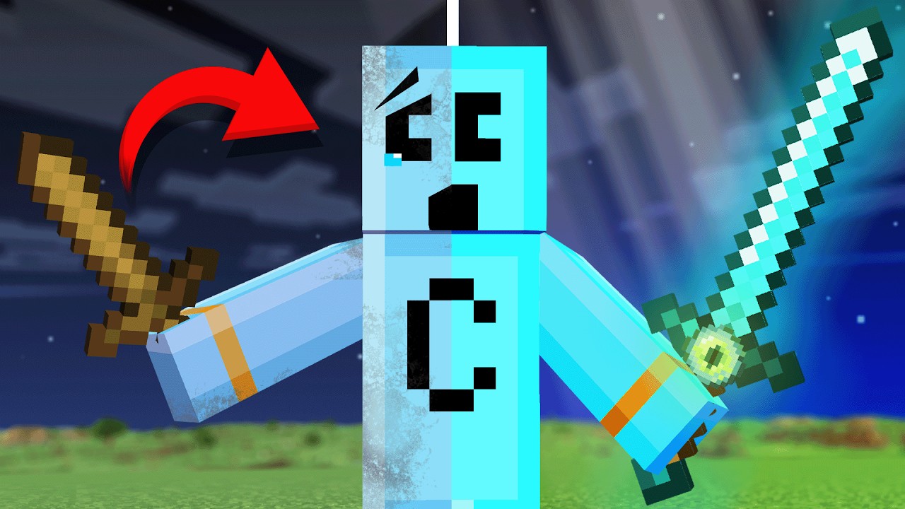 Watching as common Minecraft tools evolve into powerful legendary items