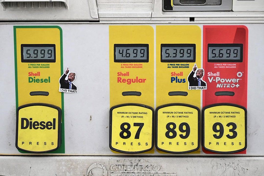 Gas prices are higher now under Trump than 91% of Biden's presidency