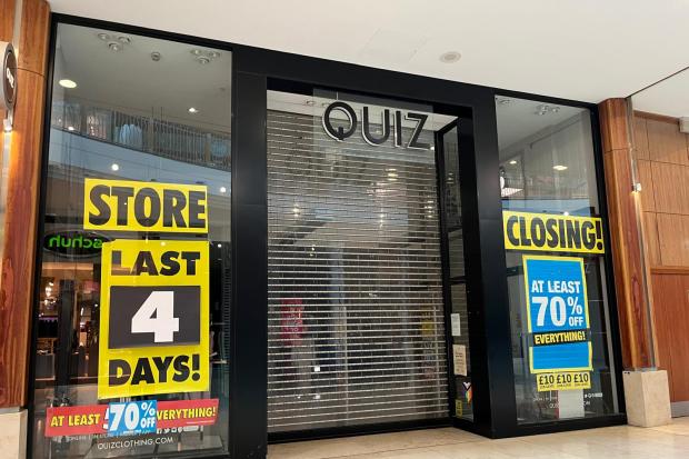 Festival Place's Quiz store to shut down tomorrow