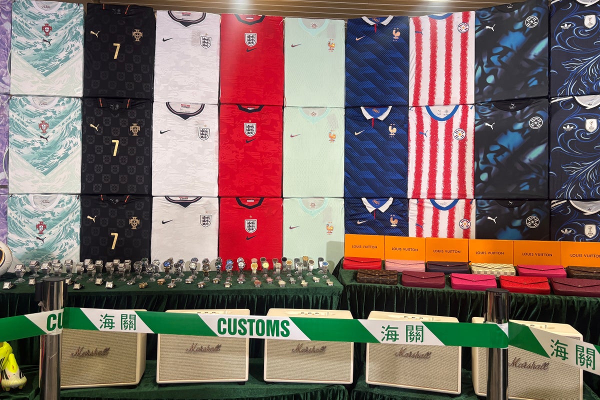 Hong Kong customs seize $20m in fake goods just hours before World Cup
