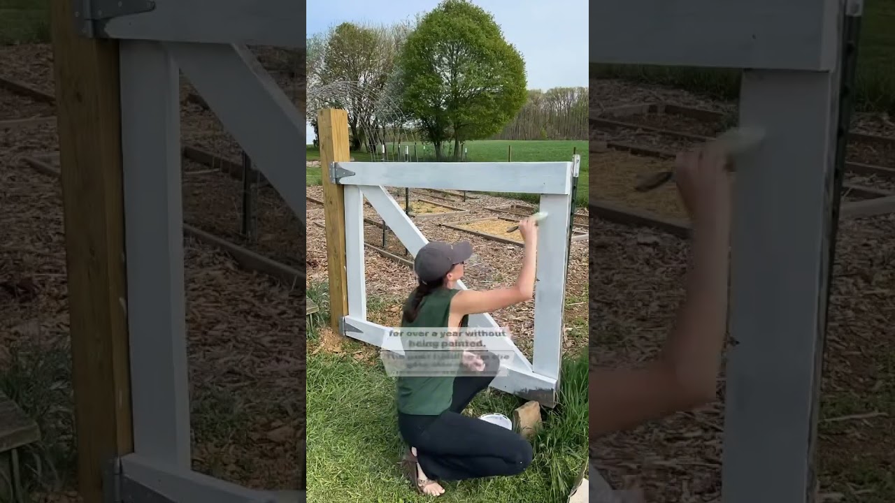 Build a garden gate using reclaimed lumber materials