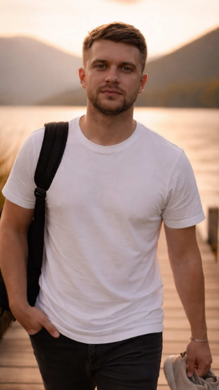 This golden hour shot looks like a movie scene