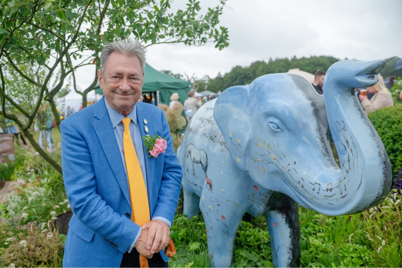 Charlie Mackesy elephant sculpture unveiled at Royal Windsor Flower ...