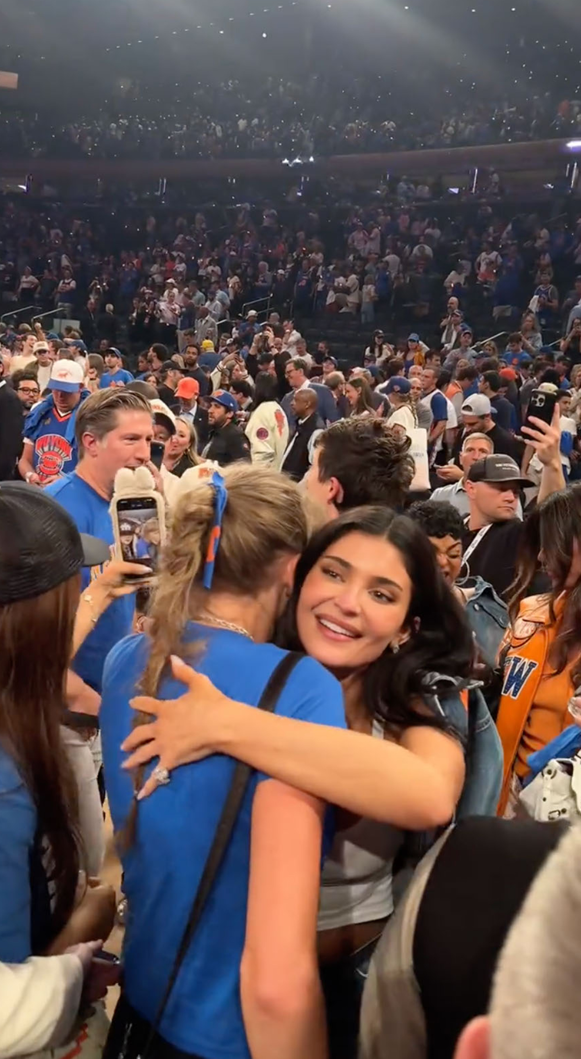 Taylor Swift has Knicks game run-in with Kylie Jenner after Kim ...