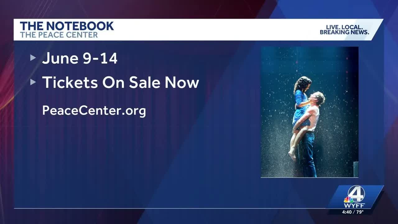 The notebook coming to the Peace Center
