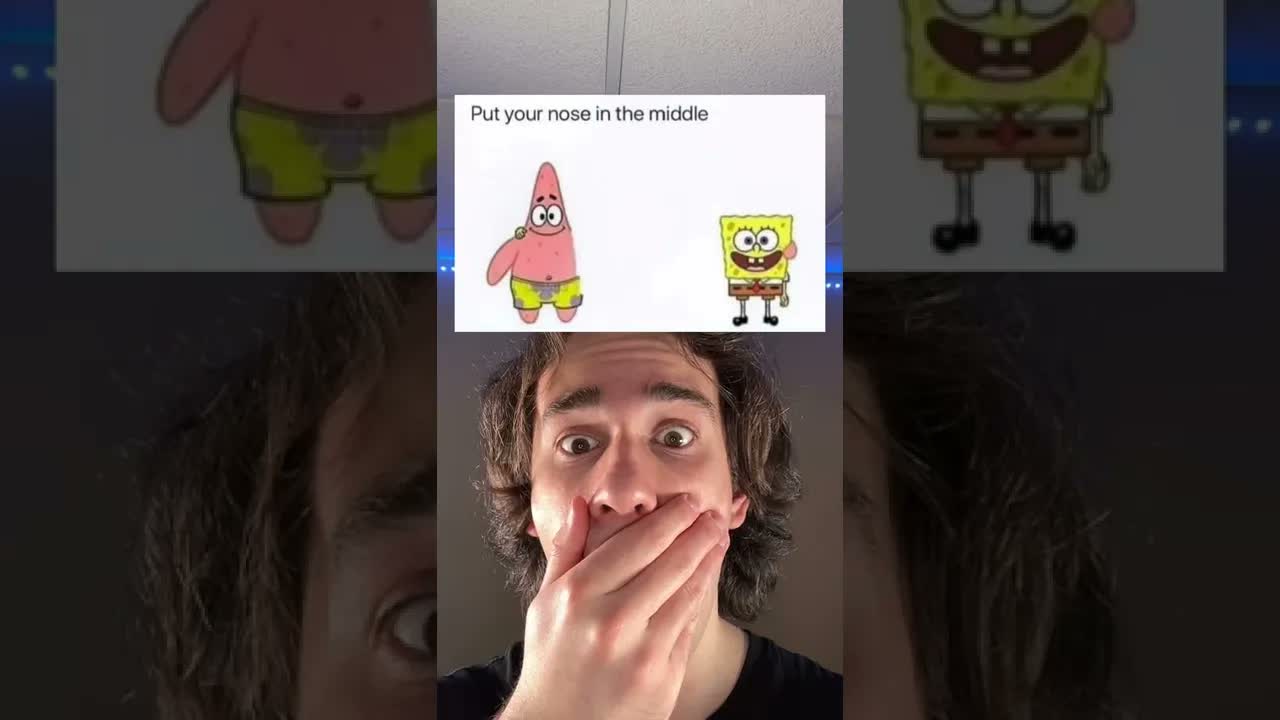 Put your nose in the middle and see the magic!