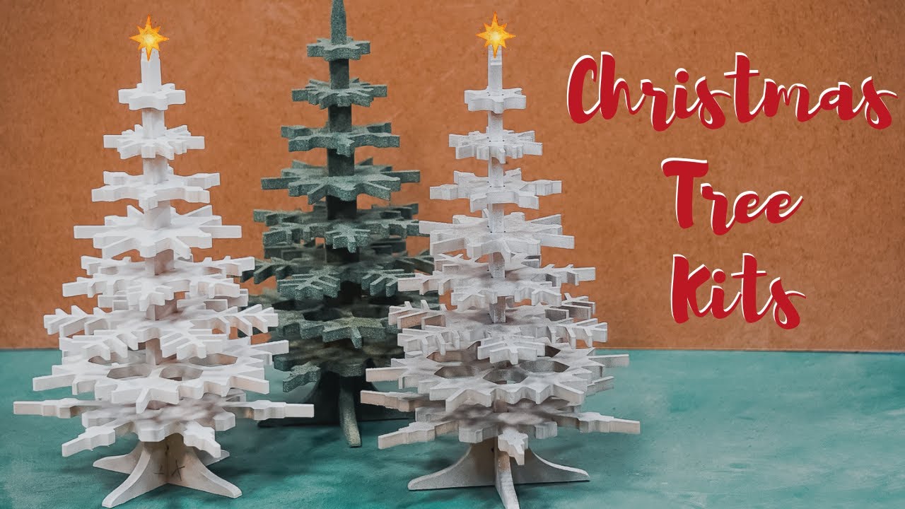 How to make wooden tabletop Christmas trees