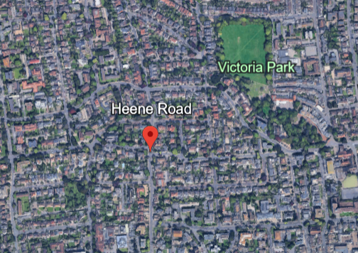 Air ambulance lands in park after collision in Worthing