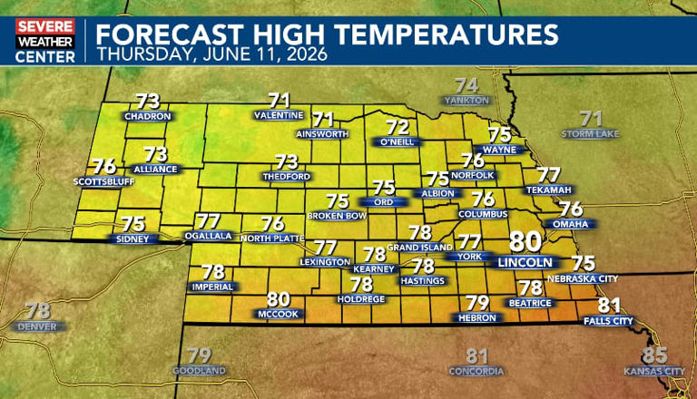 Rain chance this morning, cooler and breezy this afternoon