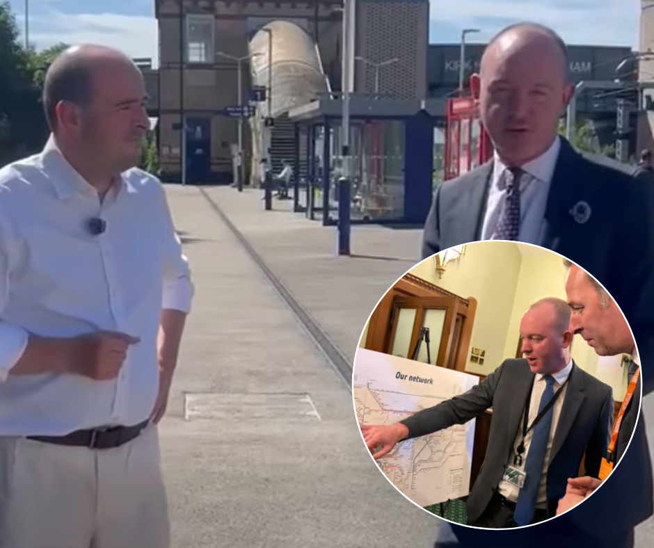 Shadow Transport Secretary Rick Holden joins Fylde MP Andrew Snowden in ...