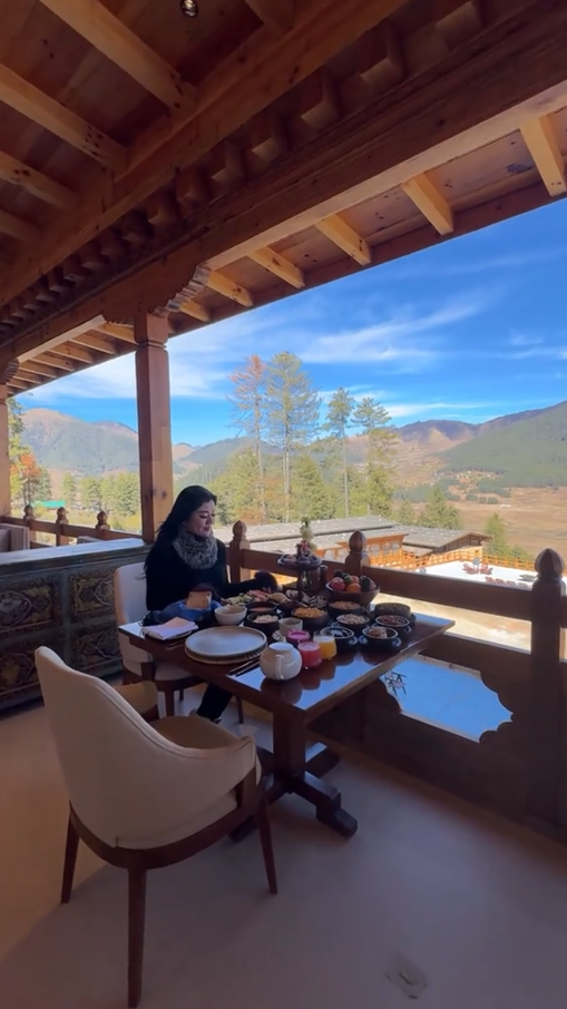 A Day at Taj Gangtey Breakfast Views and Mountain Serenity