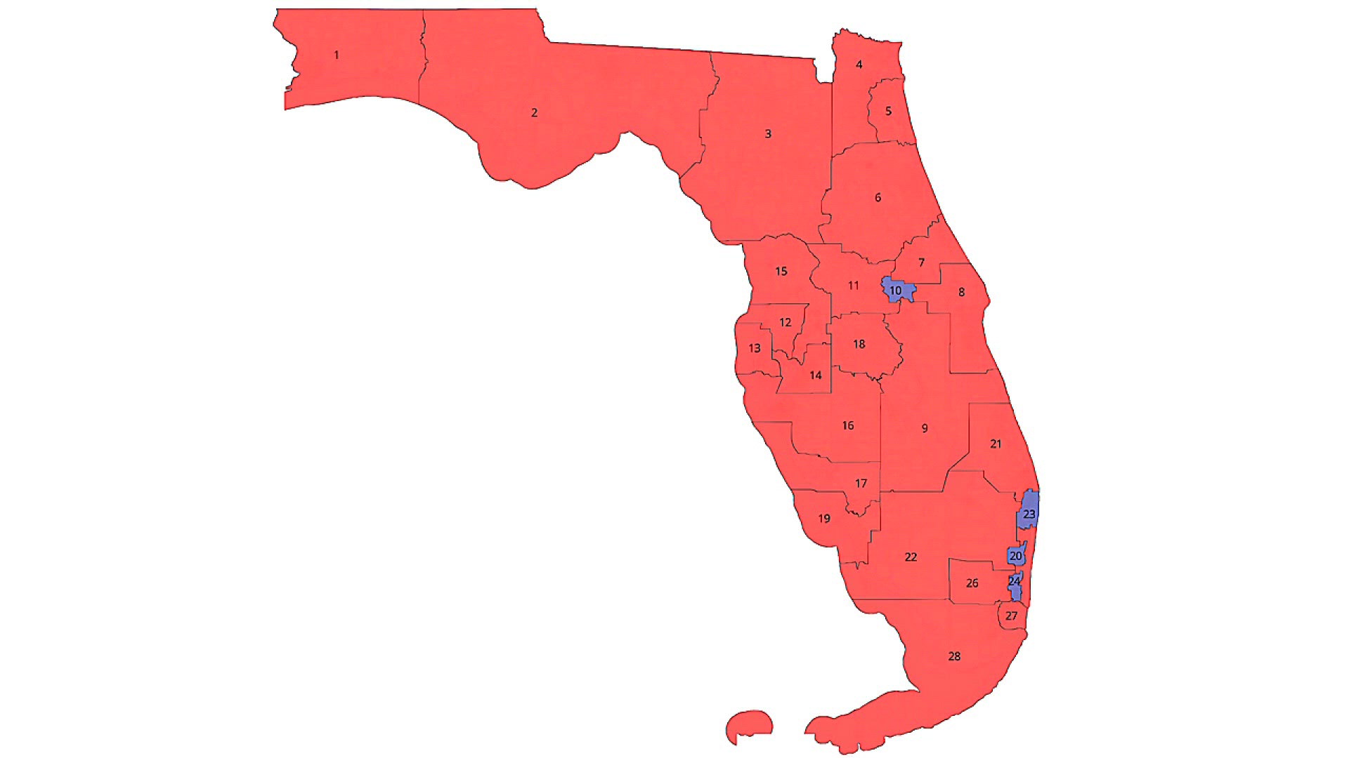 Florida court allows use of new US House districts drawn by Republicans ...