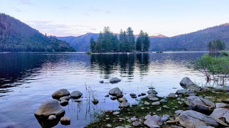 California's artificial lake in Yosemite National Park is a remote ...