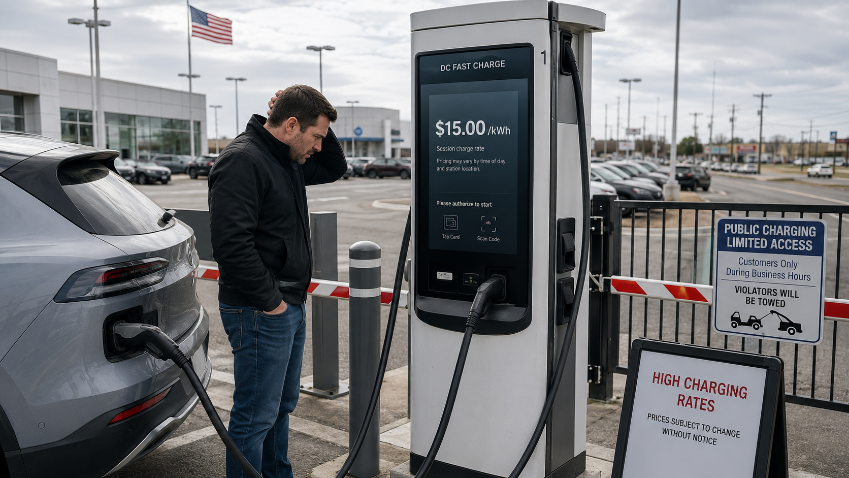 That 'public' EV charger might cost you $671 — or lock you out