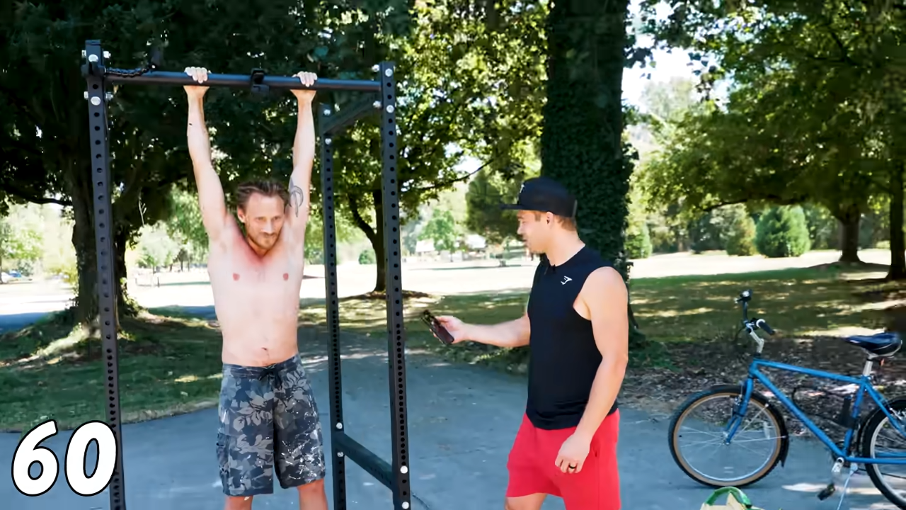 They could earn $1 for every second they hung - then a climber showed up