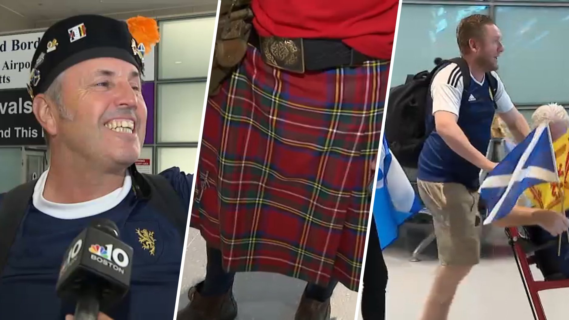 Scotland fans arrive for World Cup, with kilts, passion and respect for all