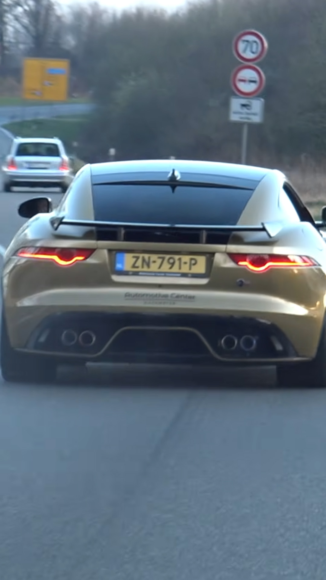 Jaguar F-Type showcasing its aggressive engine sound