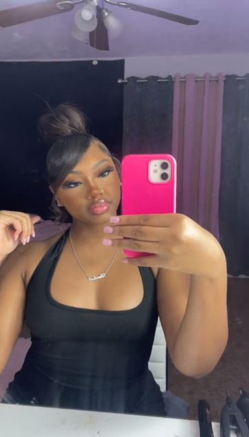 A glam wig moment with confidence and style