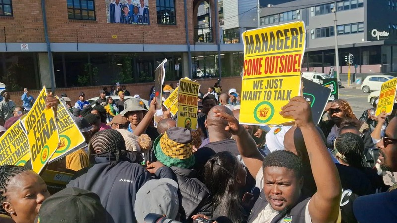 Protest erupts outside Cartrack Rosebank offices over Gcina Dhladhla's ...