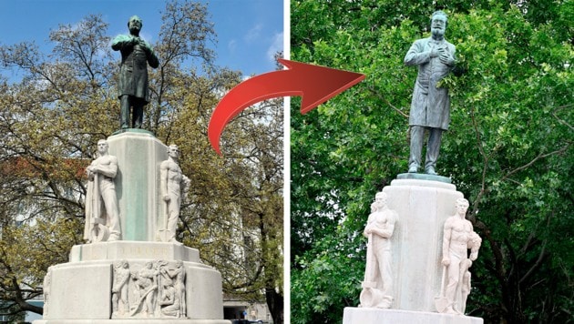 Lueger-Denkmal gekippt: „Vom Denkmal zum Mahnmal“
