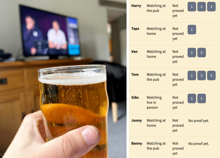 Mates launch app to prove they watched World Cup with a pint