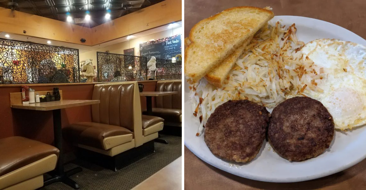 The hash browns at this Texas roadside spot are crispy on the outside ...